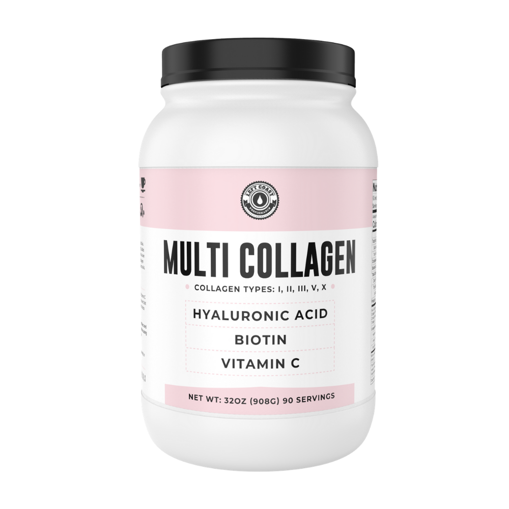 Multi Collagen Powder with Biotin, Vitamin C, Hyaluronic Acid – Left ...